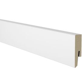 Hoovel Liist Smooth MDF grīdlīste 18x80mm, 2,44m (PO1880MDSIL) | prof ...