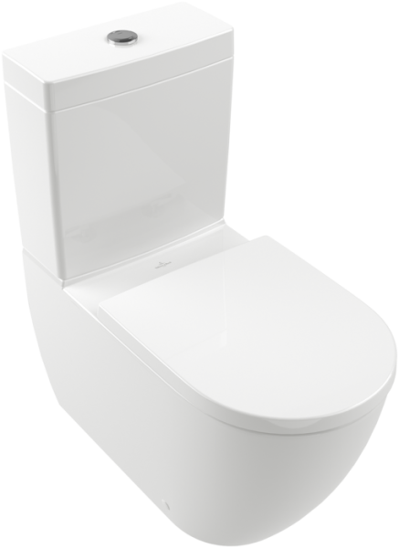 Tualetes Pods Villeroy & Boch Subway 3.0 rimless, ar SC/QR vāku, balts ...